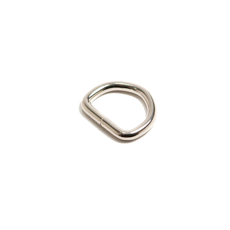 1", 4mm Thick, Welded D-ring – Nickel Plated – Pack of 10 - Etsy