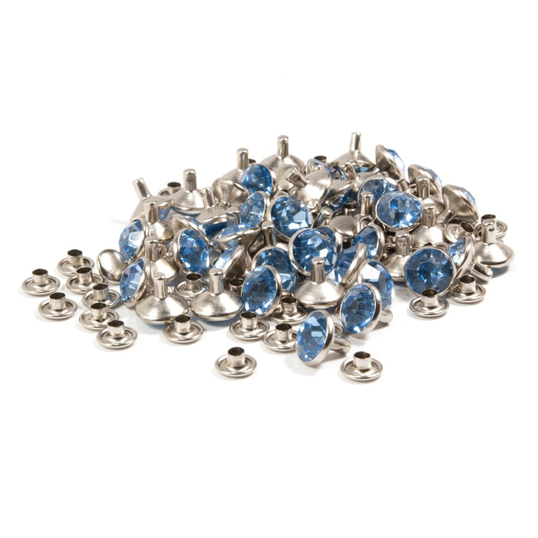 Blue Synthetic Crystal Rivets, 11mm - Etsy