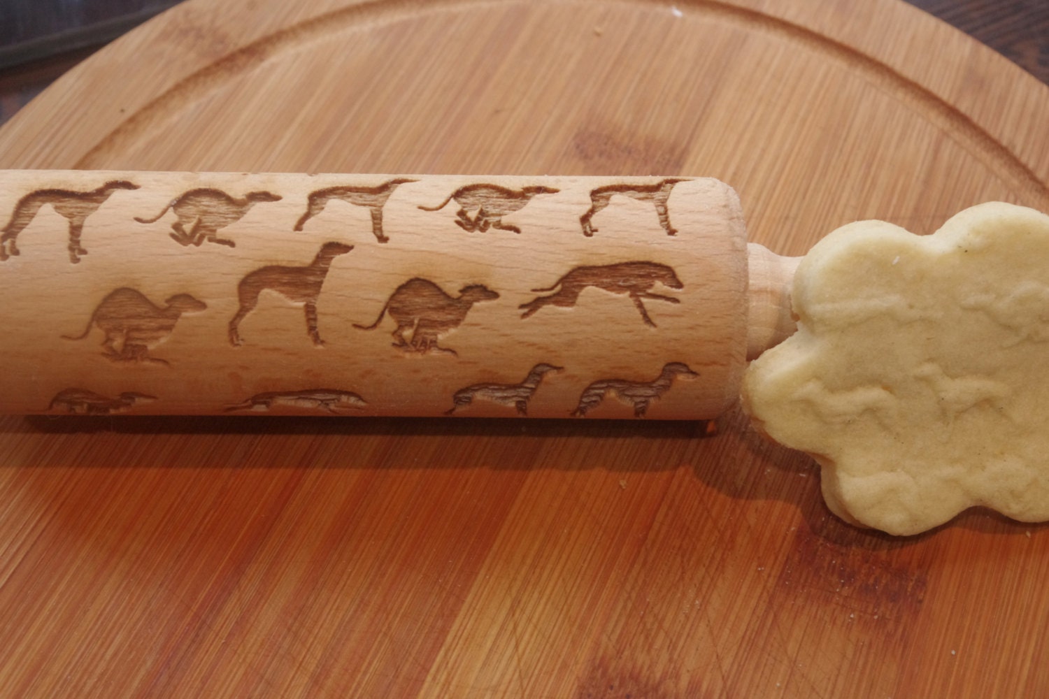 Mini Laser Engraved Rolling Pin With Whippets - Etsy