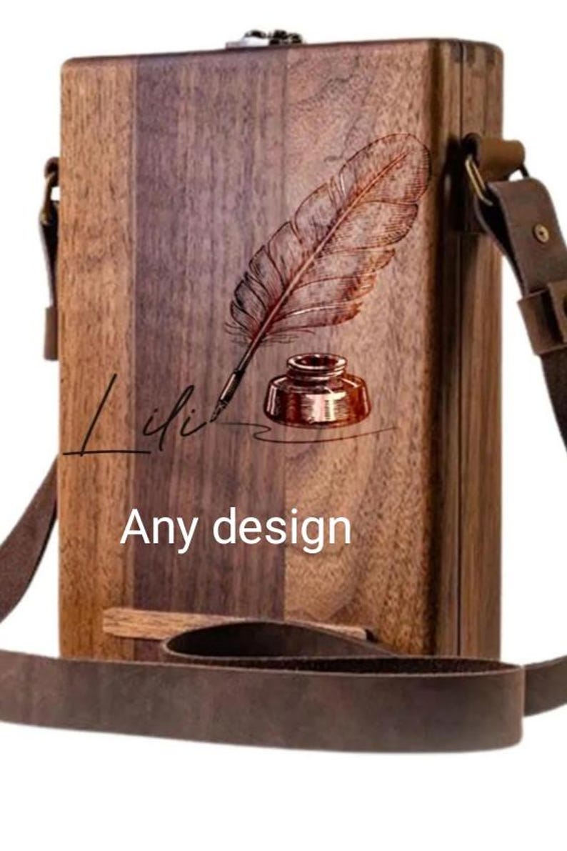 Personalized Wooden Messenger Box – Artist & Writer Gift - Etsy