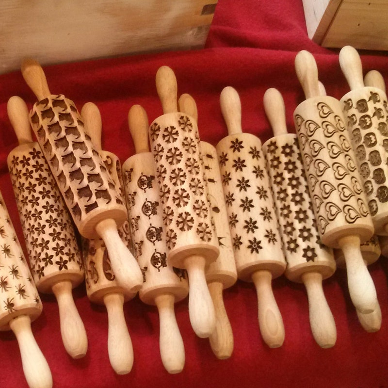 Embossed Rolling Pin - Etsy