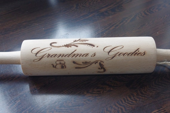 Personalized Rolling Pin Laser Engraved Rolling Pin | Etsy
