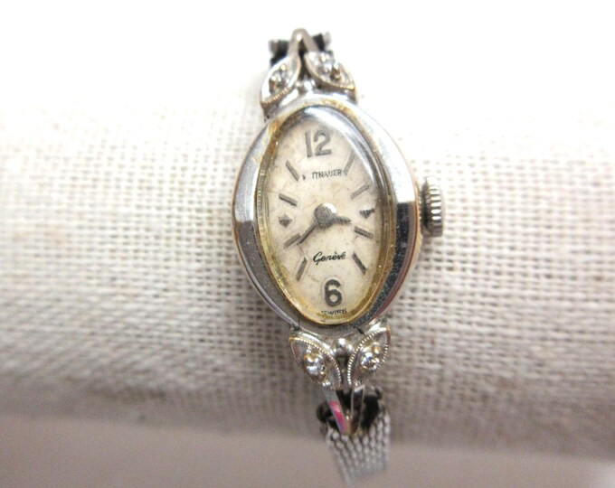 Ladies Wittnauer Geneve Mechanical Wind up Wrist Watch Runs. Size 6 ...