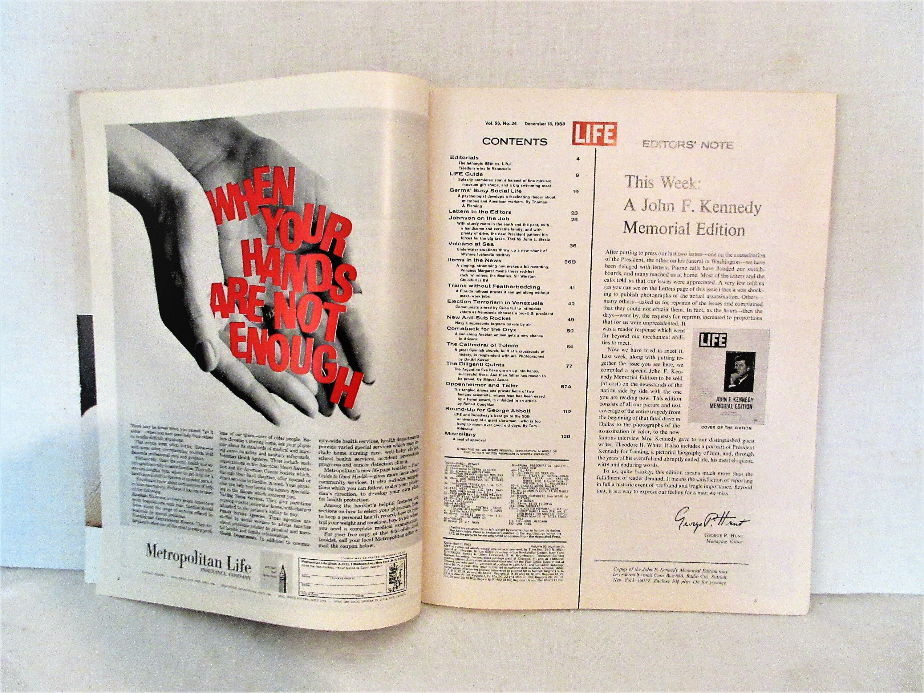 Memorabilia The cover story LBJ Complete 120 pages 1960s Issue of Life ...