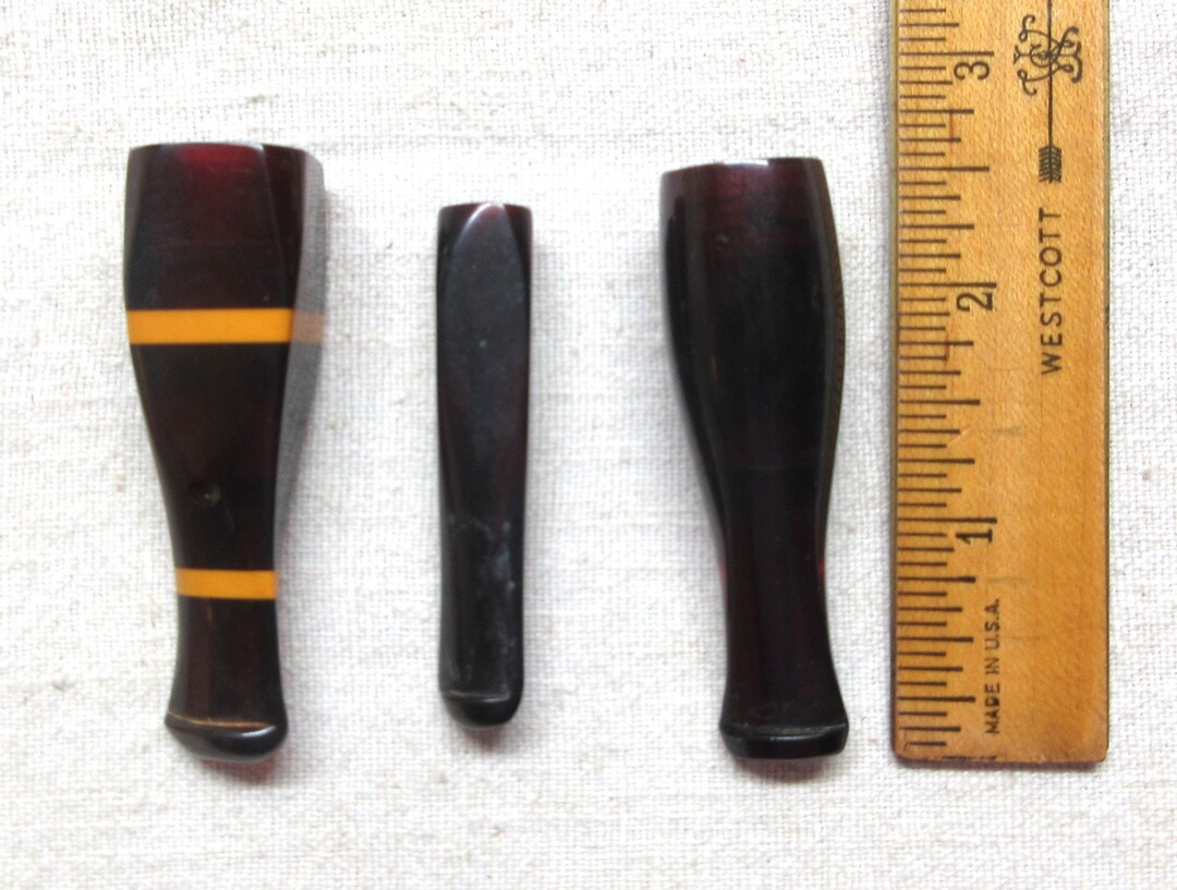 Antique Vintage Cigar or Cheroot Holders or Mouth Pieces. Lot of 3 for ...