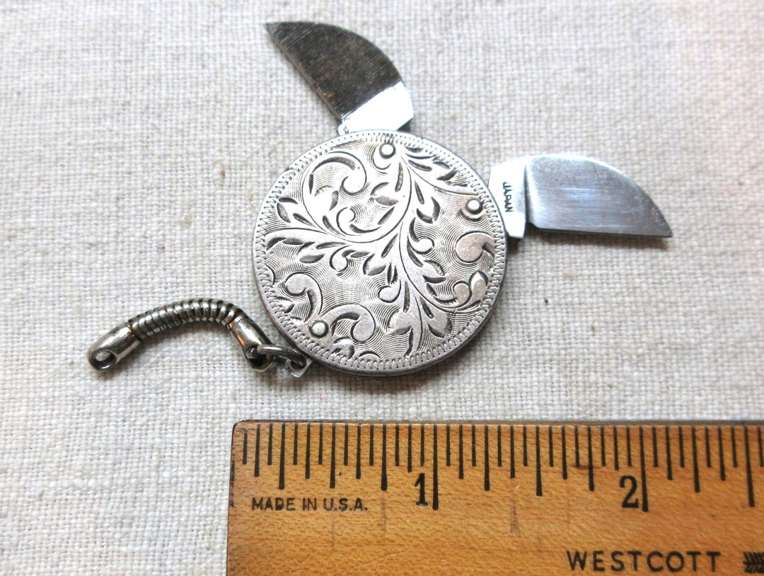 Silver Key Fob Manicure Set Marked Sterling With Japan and Oriental ...