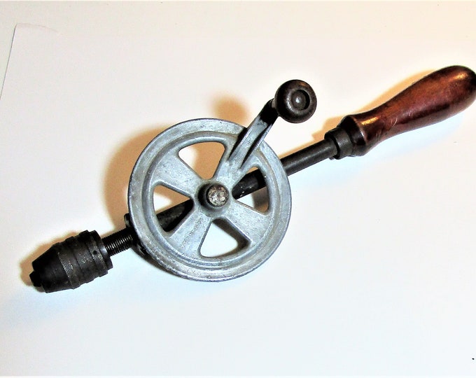 Newton #2 Hand Drill Brace, Hurdy Gurdy. Small Drill With Adjustable ...