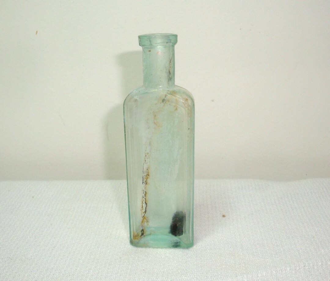 Old Dug Bottle. 4 Tall, 1.25 Wide. Corked Bottle Has Turned Green ...