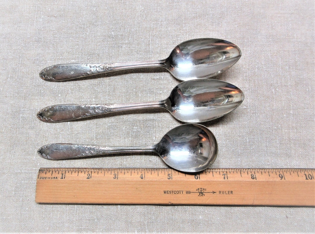 National Silver Co Silver Plate King Edward Pattern Set of Serving ...