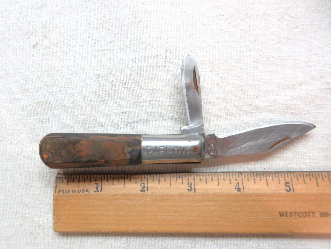 Vintage Pocket Knife, Barlow 2 Blade Knife. Pakistan. Blades Are 3-3.5 ...
