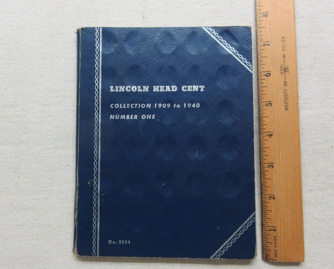 Lincoln Head Cent Collection Book 1, 1909 to 1940. 36 Pennies Included ...