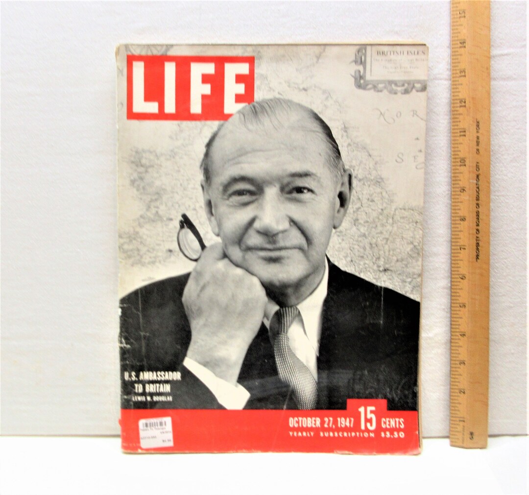 1940s Life Magazine, Oct 27, 1947. US Ambassador to Britain, Lewis W ...
