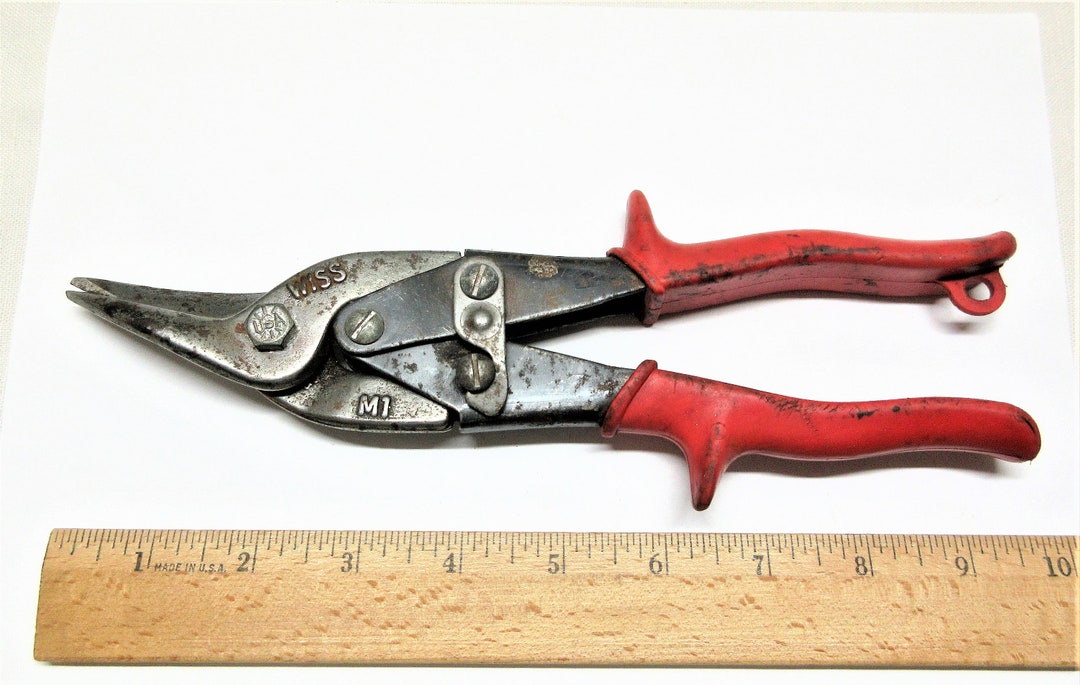 Wiss M1 Sheet Metal Cutters, Wire Cutters. 9.5 Long Spring Loaded With ...