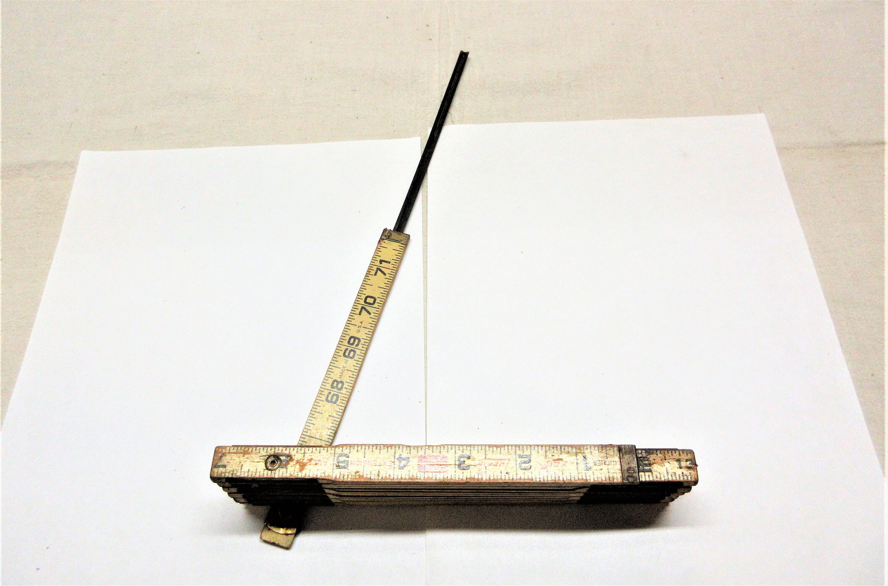 Vintage Lufkin X46 Red End folding ruler. 72 jointed | Etsy