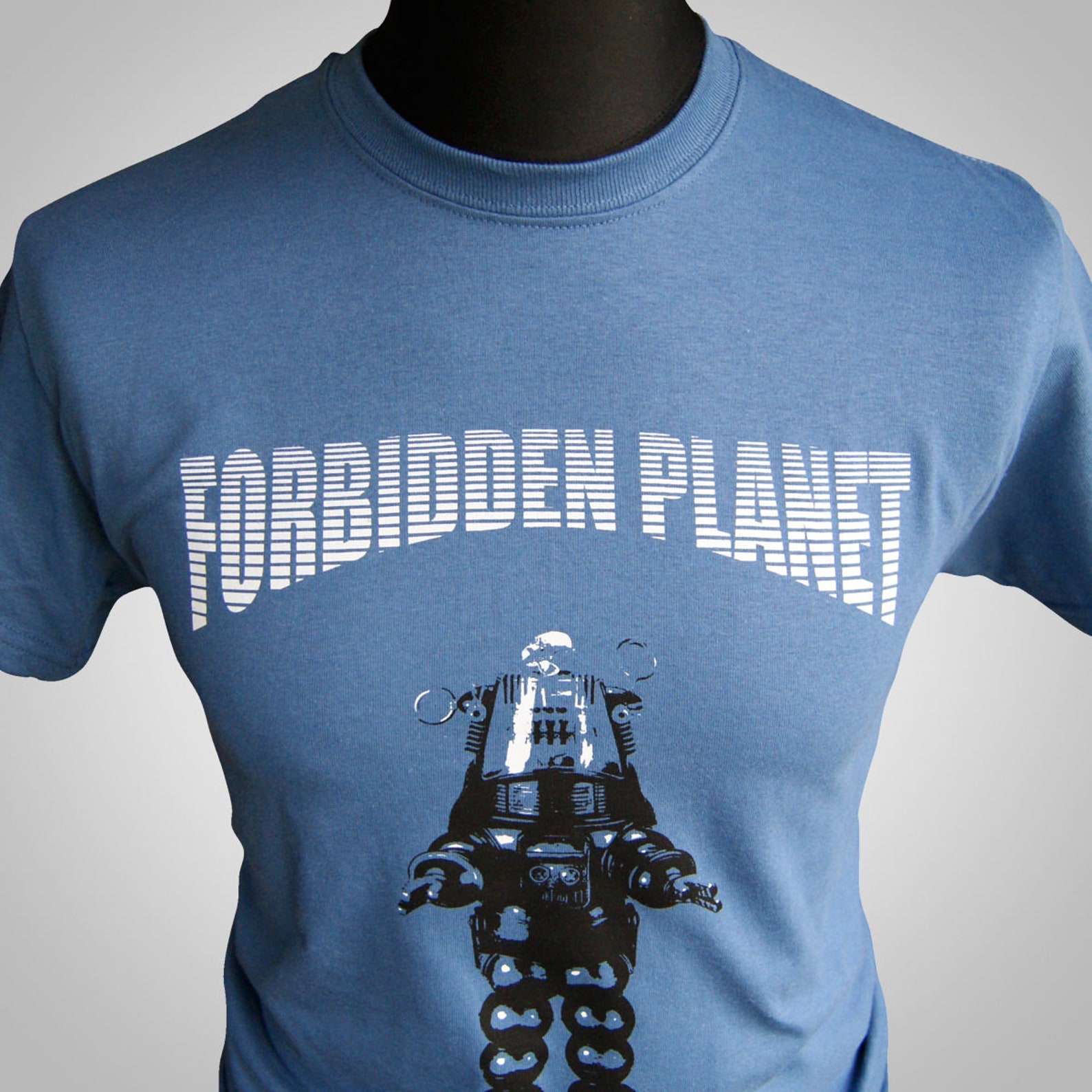 Forbidden Planet T Shirt Indigo Blue Etsy