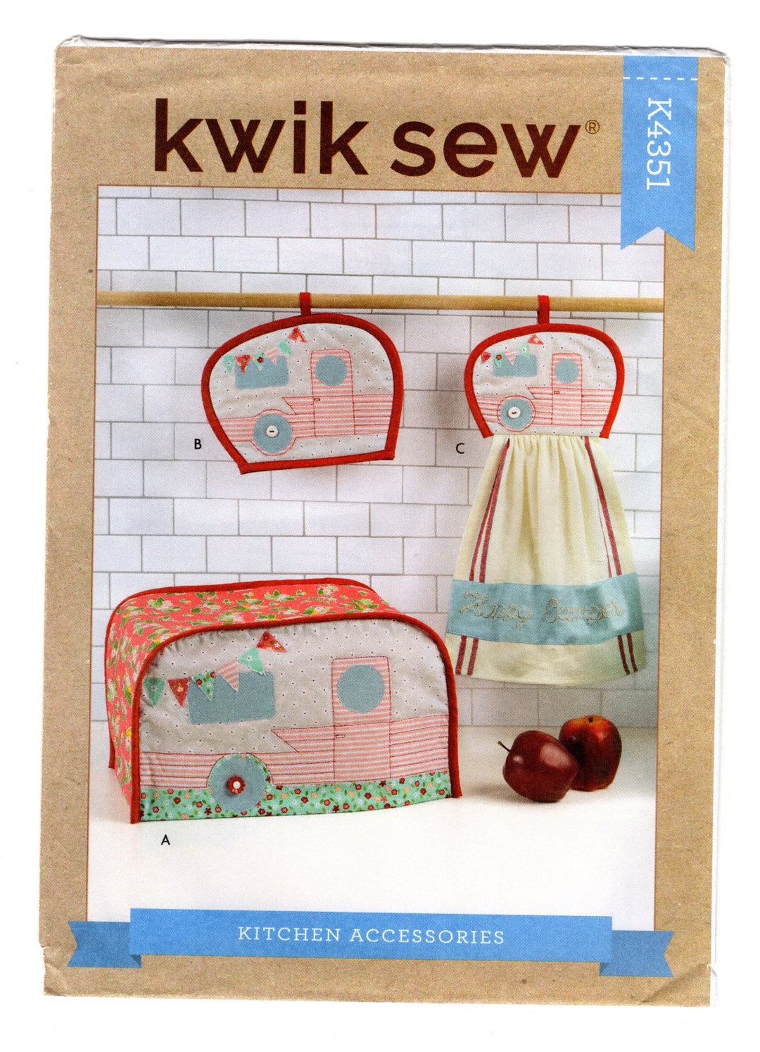 Sewing Pattern for Kitchen and Home Toaster Cover, Pot Holder and Towel ...