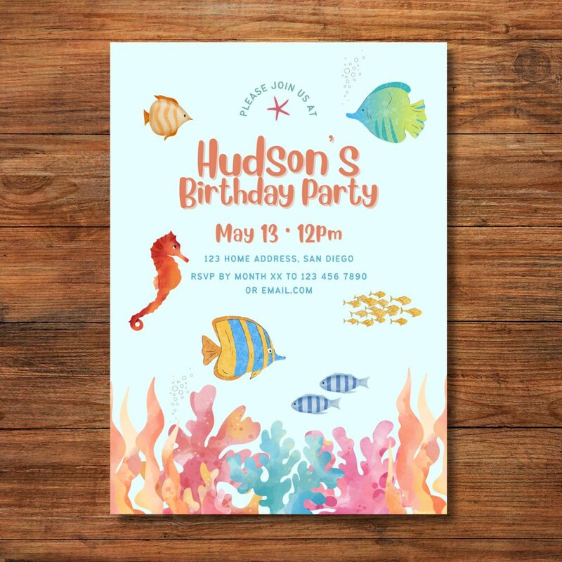 Aquarium Birthday - Etsy