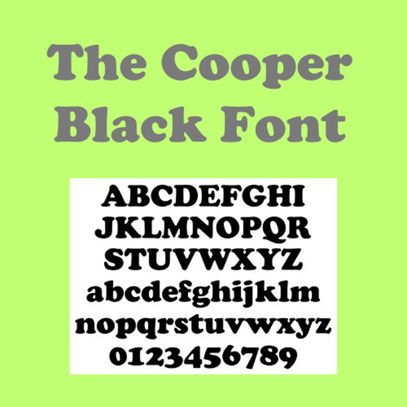 Cooper Black Font Bold and Italic Style 70s Alphabet Letters Vector Art ...