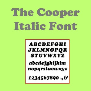 Cooper Black Font Bold and Italic Style 70s Alphabet Letters Vector Art ...