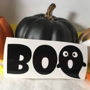 Halloween Decal Spooky Halloween Decor Boo Ghost Decal DIY - Etsy