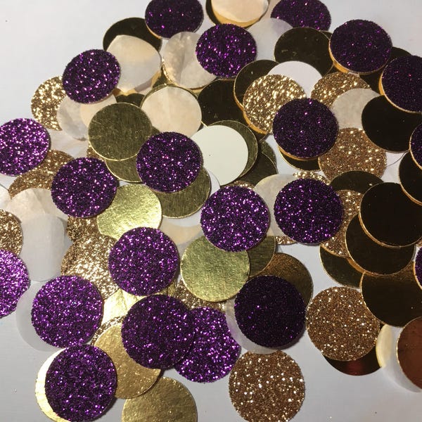Purple Confetti - Etsy