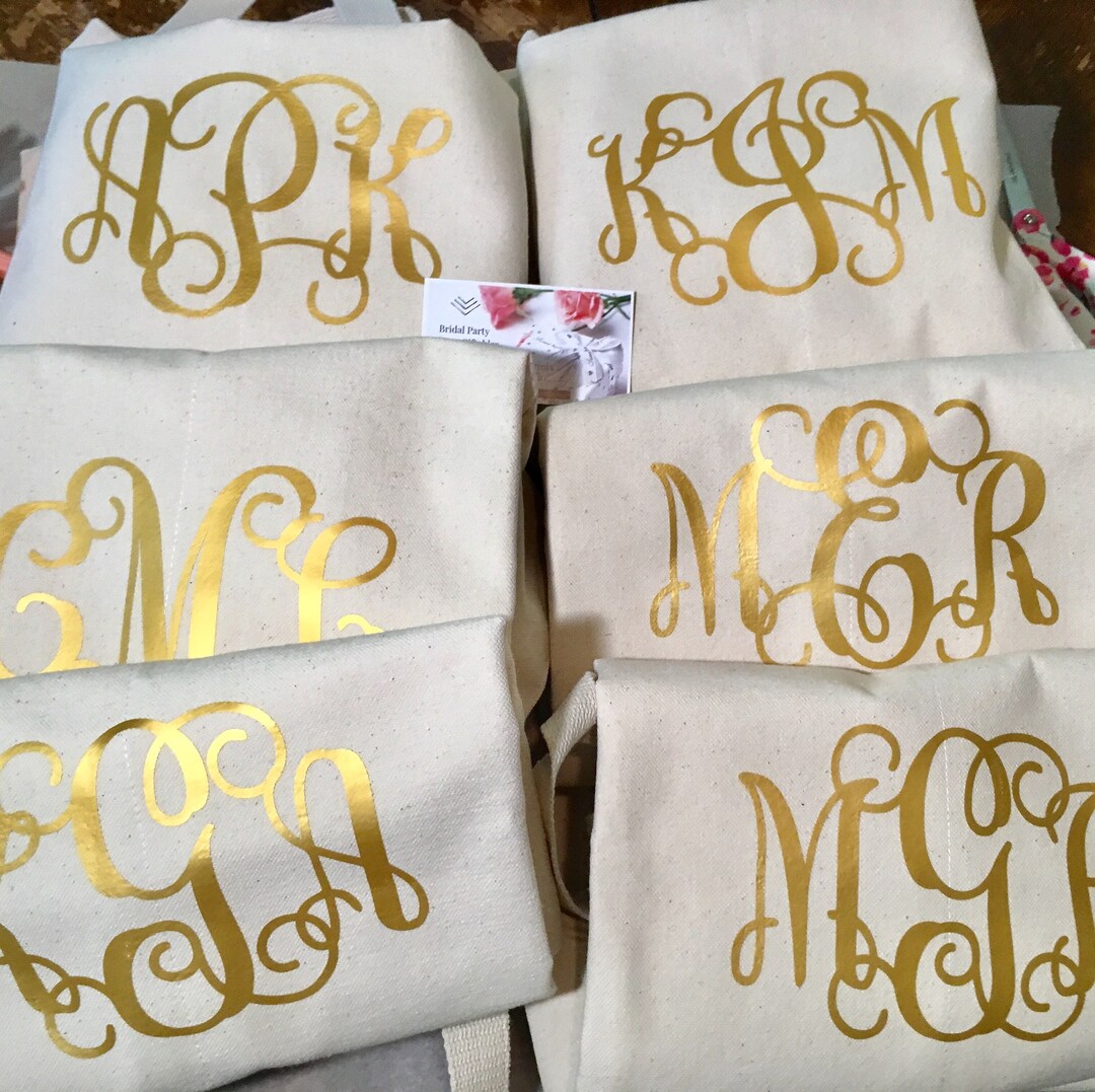 Gold Wedding Iron-ons: Bridesmaid and Maid of Honor Titles - Etsy