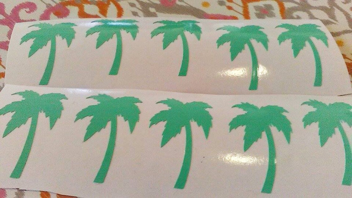 Palm Tree Stickers Palm Tree Decorations Summer Party Decor - Etsy