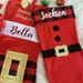 Iron on Names for Christmas Stockings, Personalized Family Stocking DIY ...