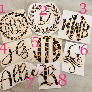 Leopard Print Vinyl Decal, Fashionable Gifts for Her, Best Friend Gifts ...