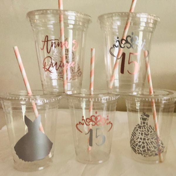 Quinceanera Cups Svg - Etsy