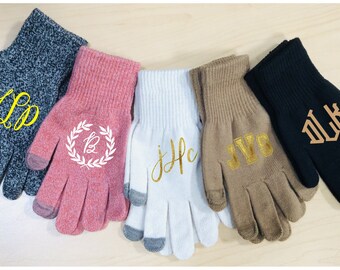 Monogram Gloves | Etsy