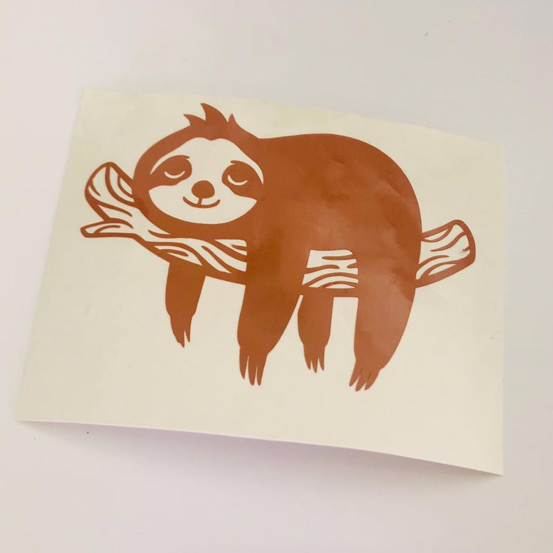 Sloth Decals - Etsy