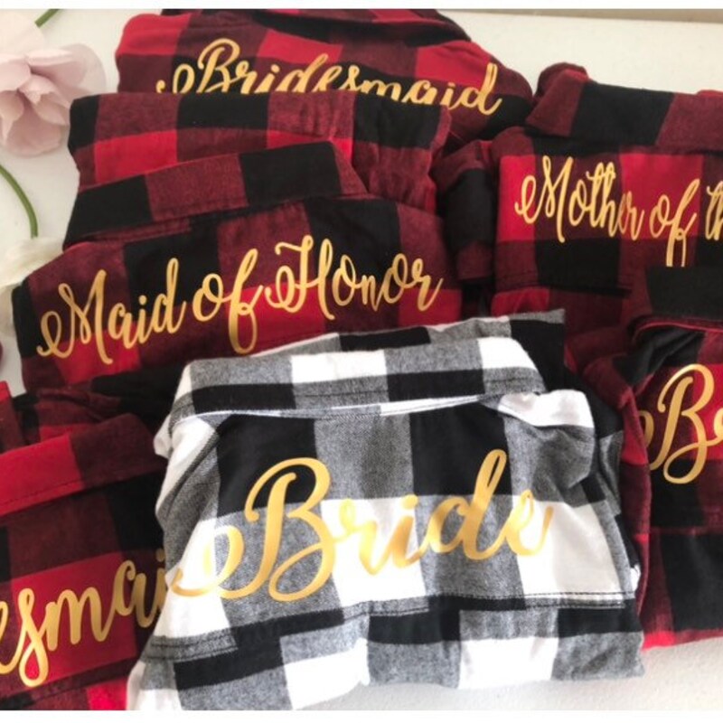 Bridesmaid Flannels - Etsy