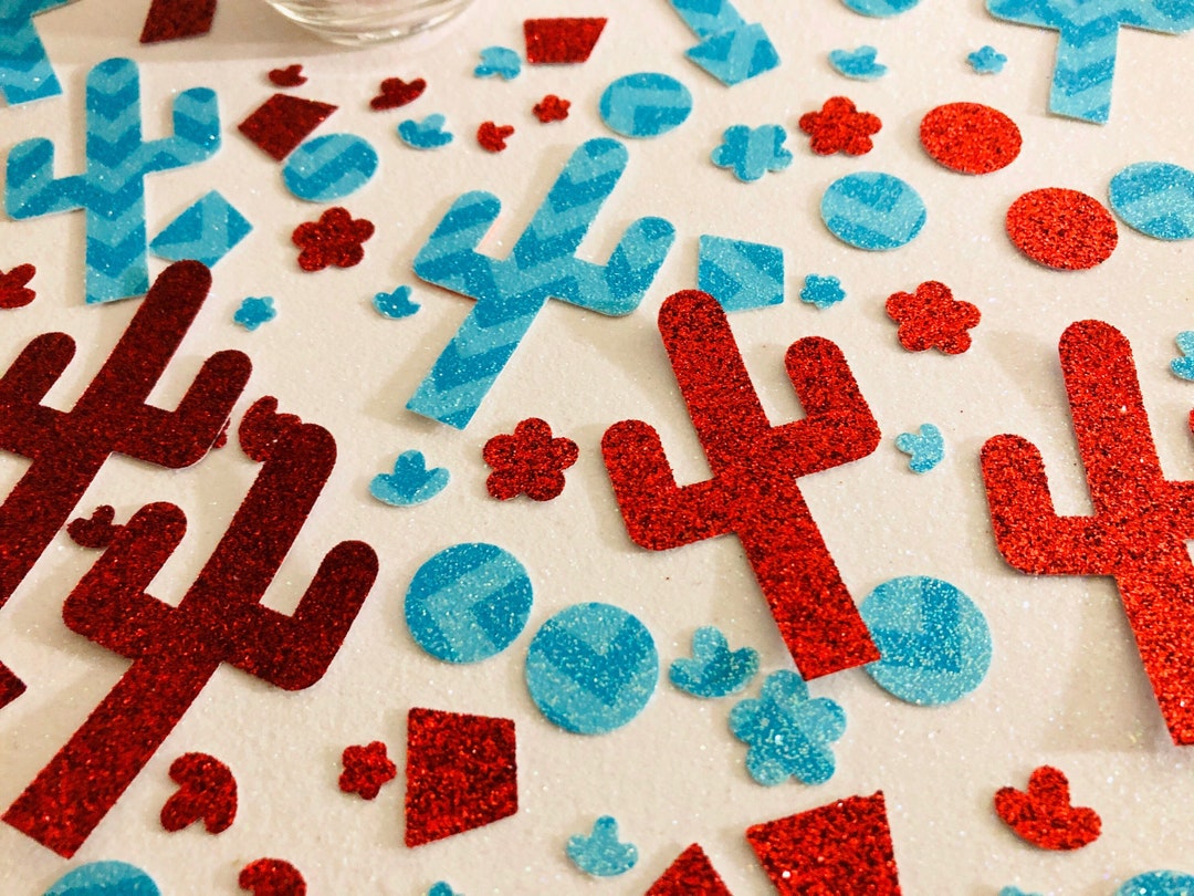 Cactus Confetti, Southwest Christmas Decor, Table Scatter, Birthday ...