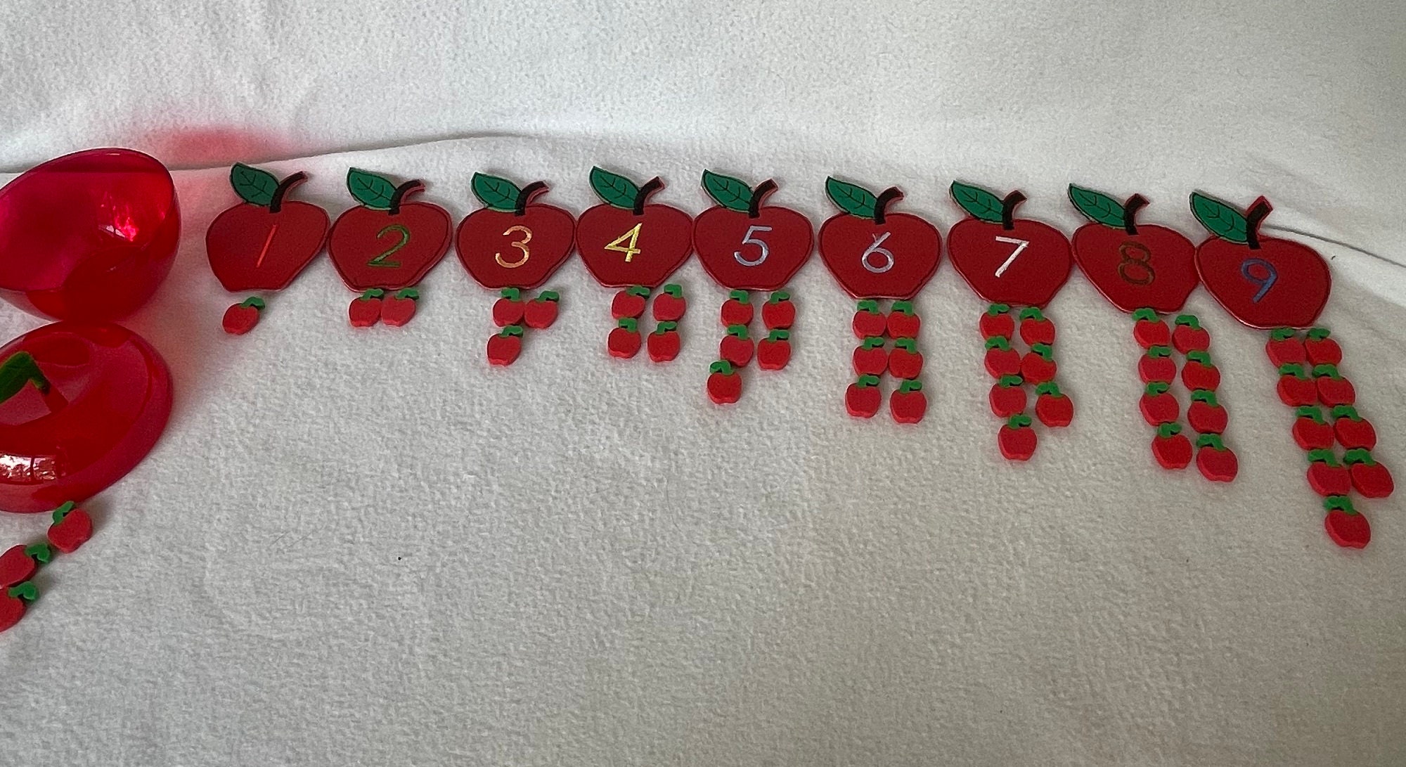 Apple Counting Work Math All Materials Included - Etsy
