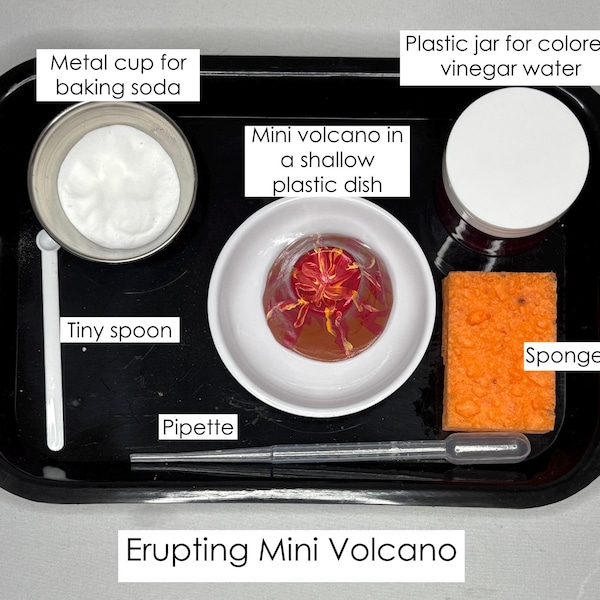 Montessori Volcano - Etsy