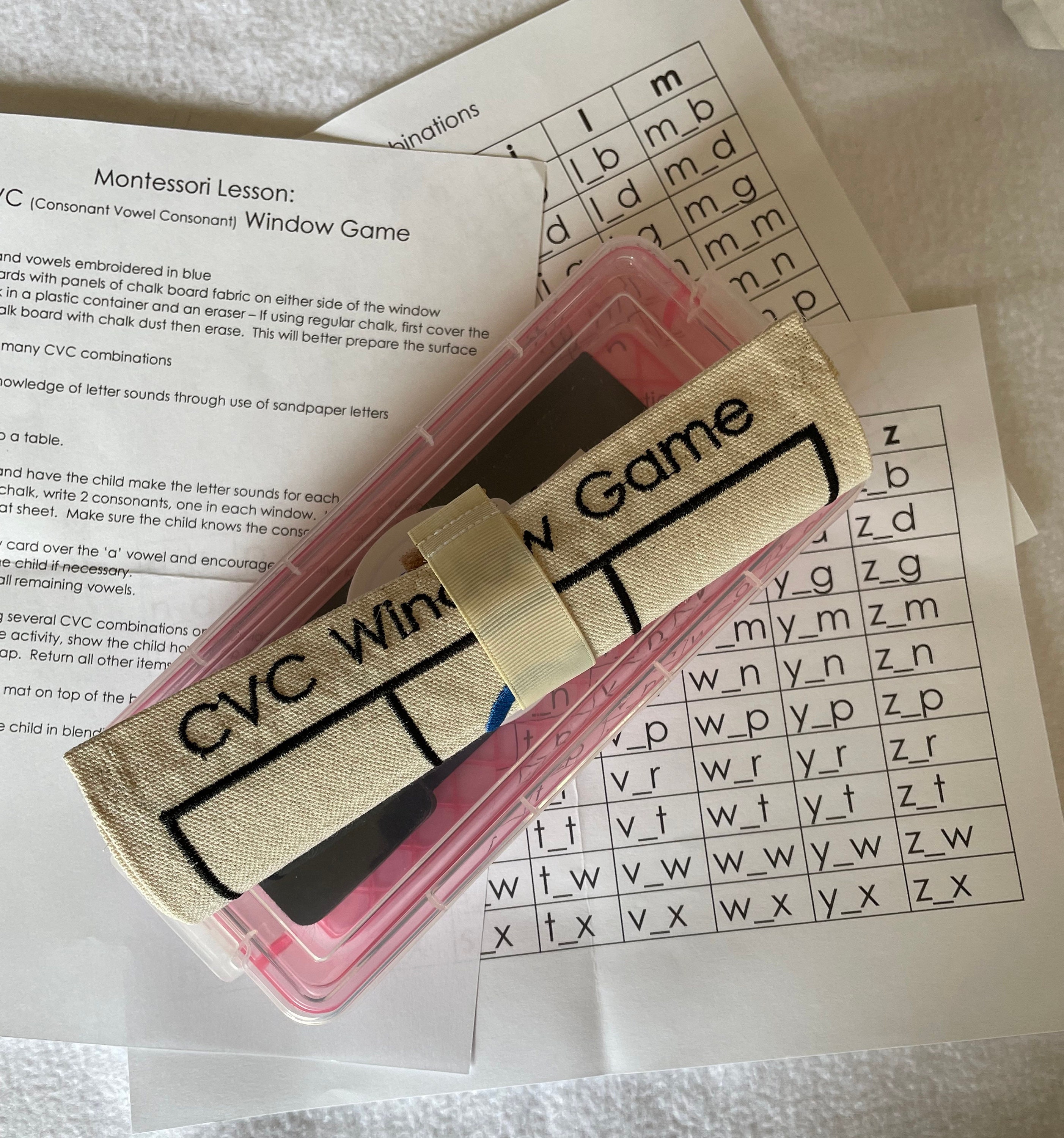 Consonant Vowel Consonant Window Game ALL ITEMS INCLUDED - Etsy