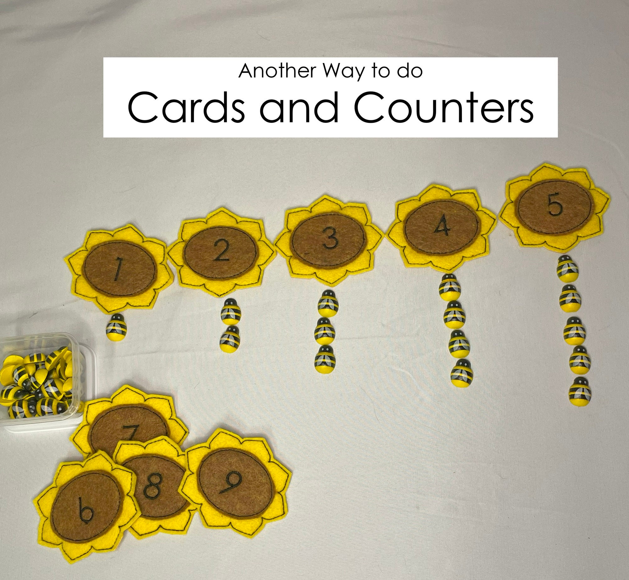 Bee Counting Work Math All Materials Included - Etsy