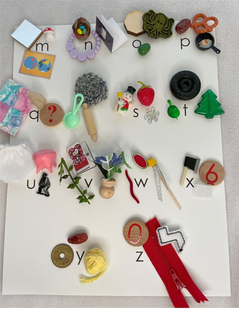 Small Objects Only 3 for Each Letter 78 Alphabet Objects Short Vowel ...