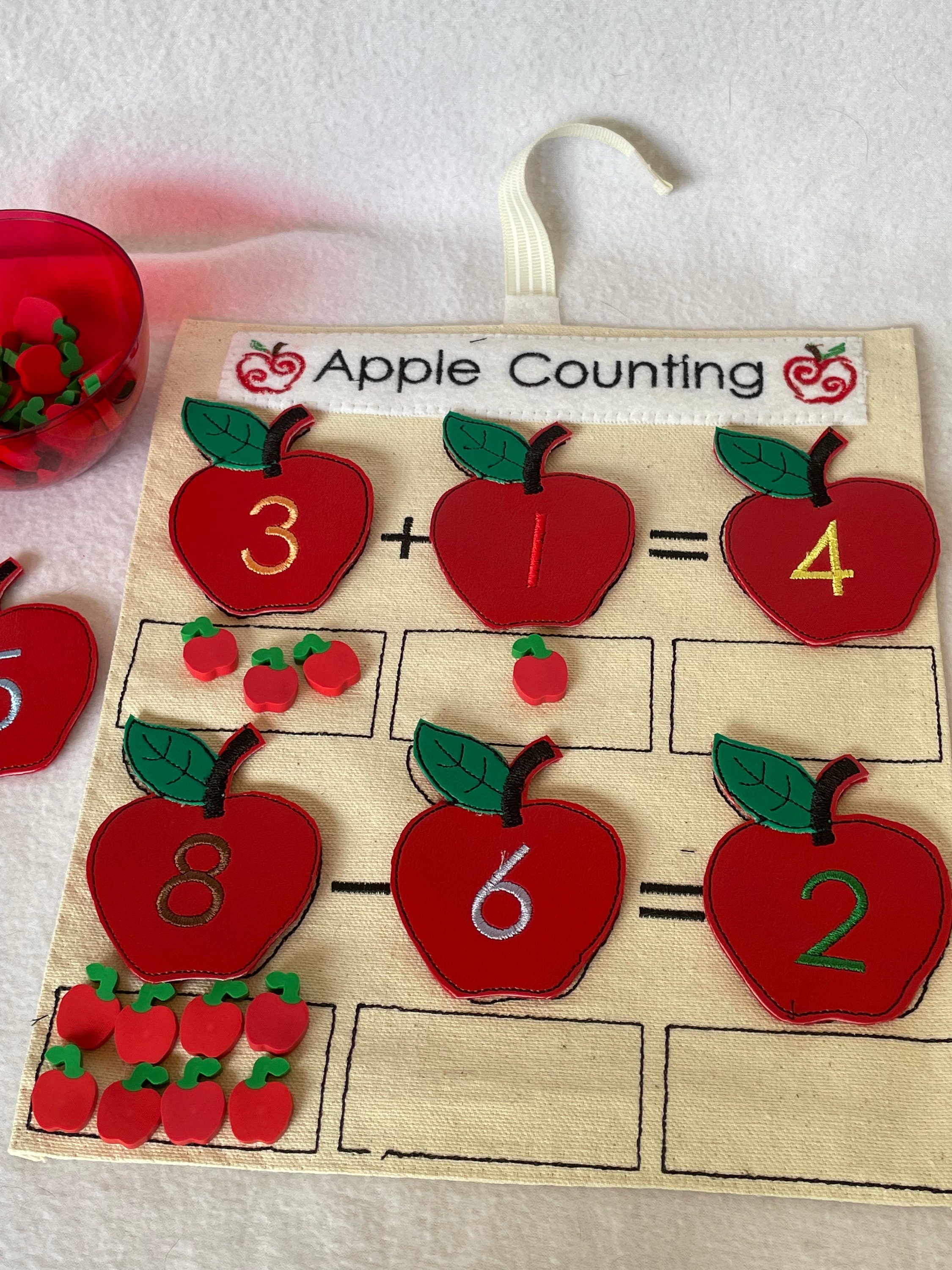 Apple Counting Work Math All Materials Included - Etsy