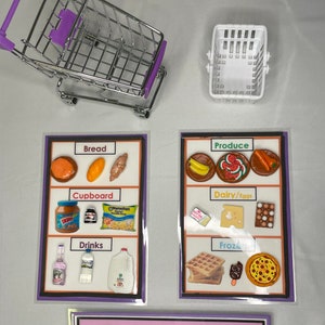 Grocery Store Shopping - A Memory Game - Montessori Home Schooling - Etsy