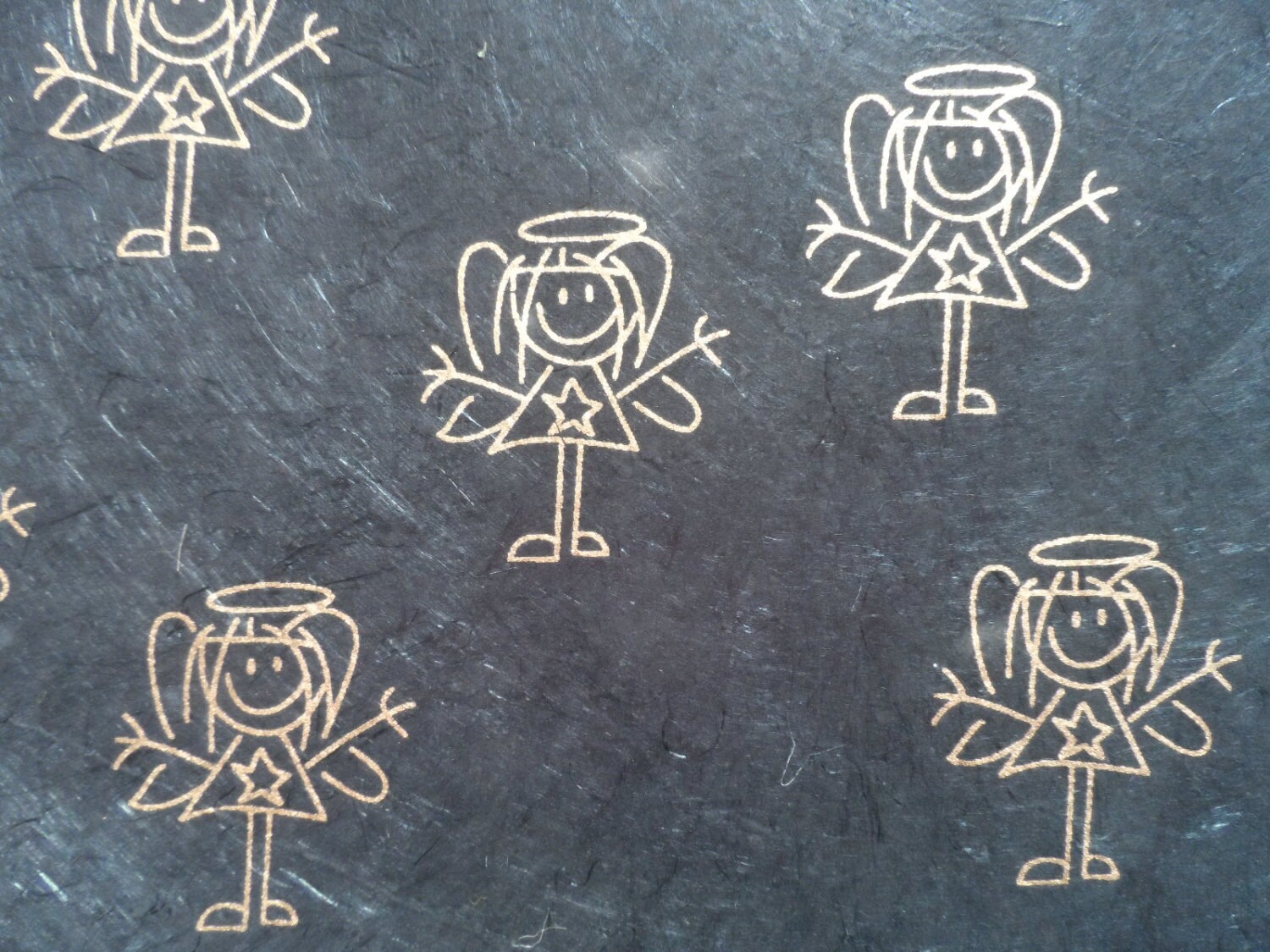 Luxury Cotton and Silk Paper Sheets With Gold Angel Print - Etsy