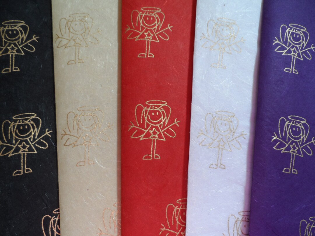 Luxury Cotton and Silk Paper Sheets With Gold Angel Print - Etsy