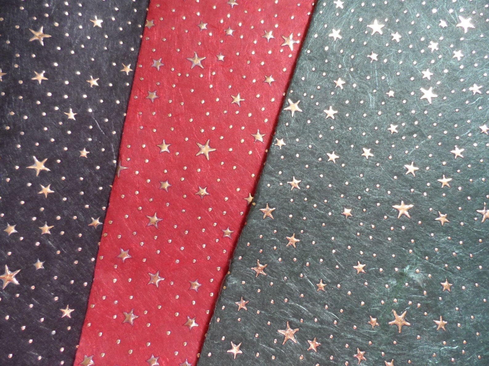 Luxury Cotton and Silk Paper Sheets With Gold Stars and Dots - Etsy Sweden