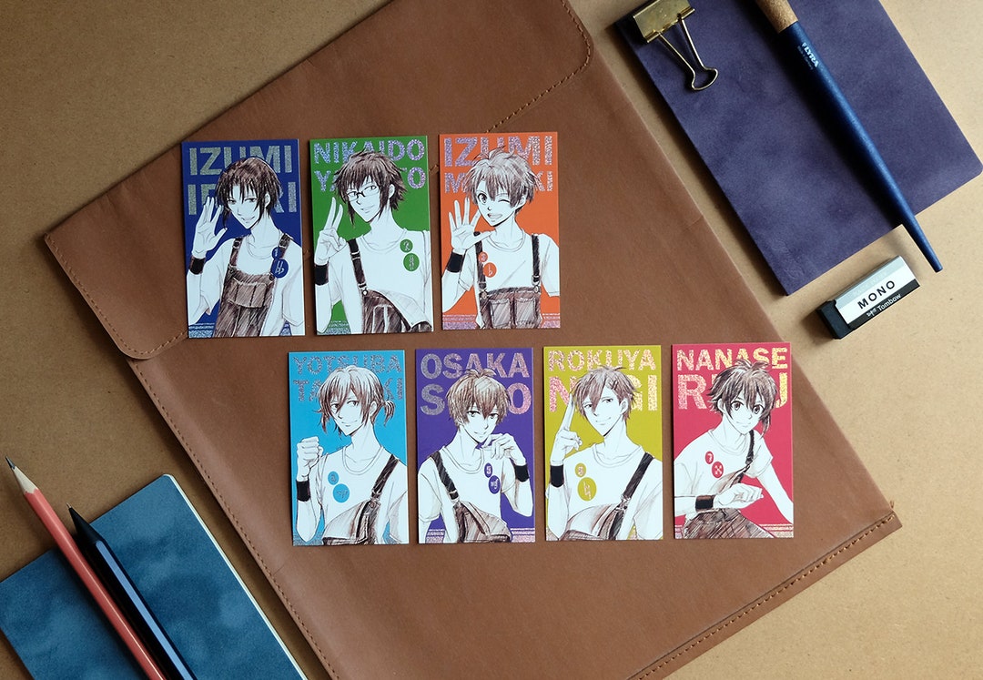 Idolish7 Sketch Anime Bookmark Card - Iori Izumi / Yamato Nikaido ...