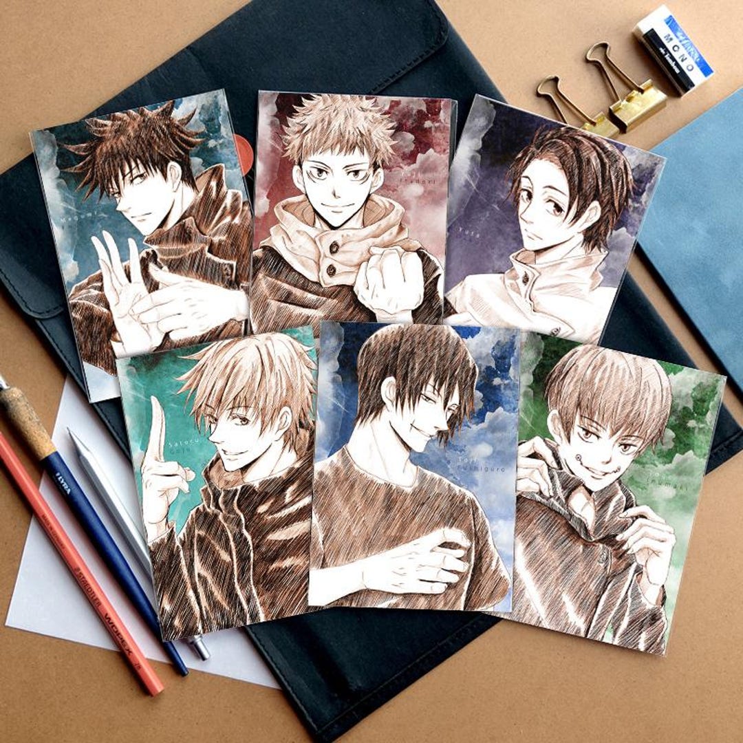 Jujutsu Kaisen JJK Sketch Anime Postcard - Etsy