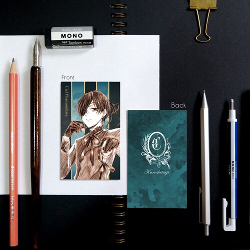 Kuroshitsuji Black Butler Sketch Anime Postcard Ciel - Etsy