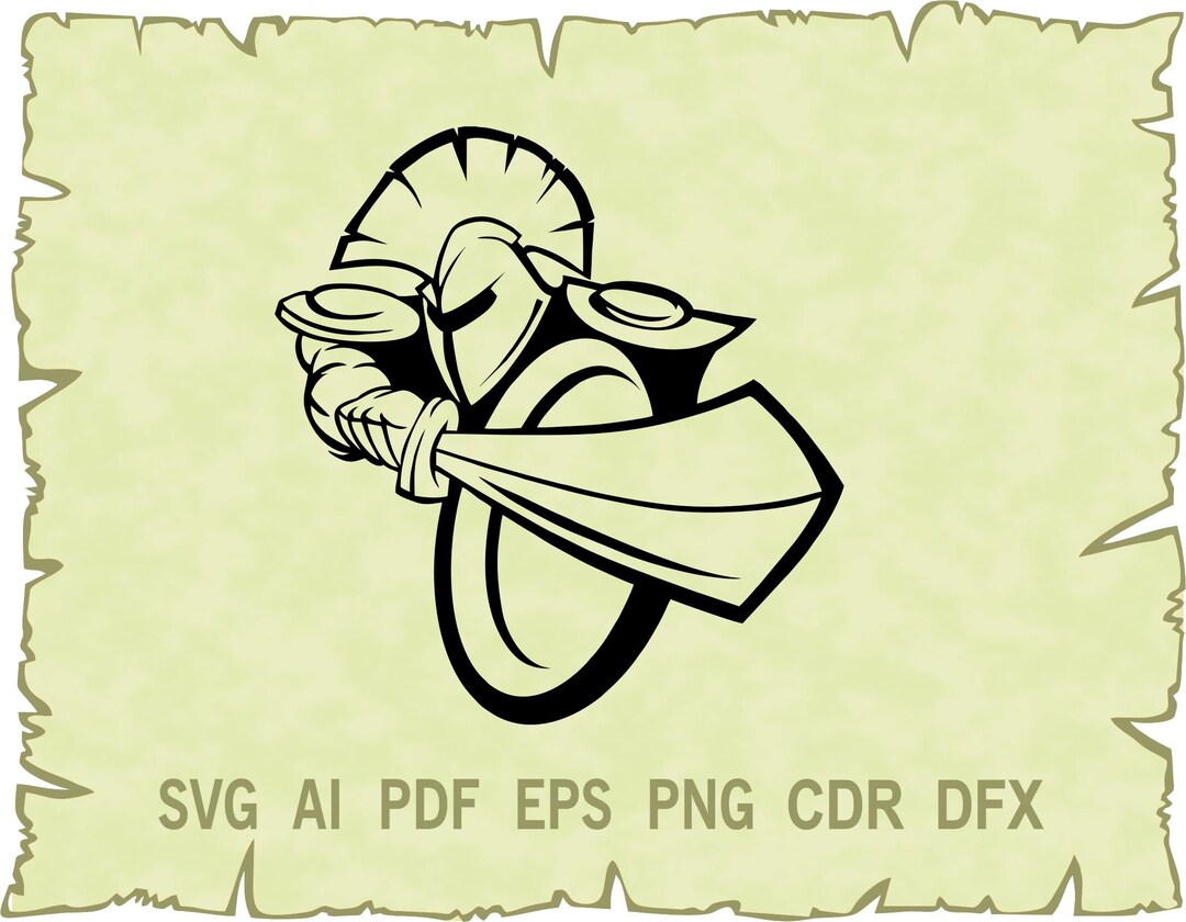 Spartan Vector Spartan SVG Spartan Clipart Knights Svg - Etsy