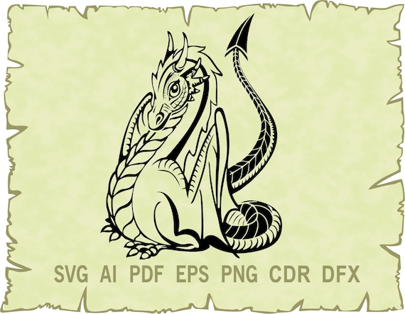 Dragon vector Dragon svg Dragon clipart Dragon cut file | Etsy