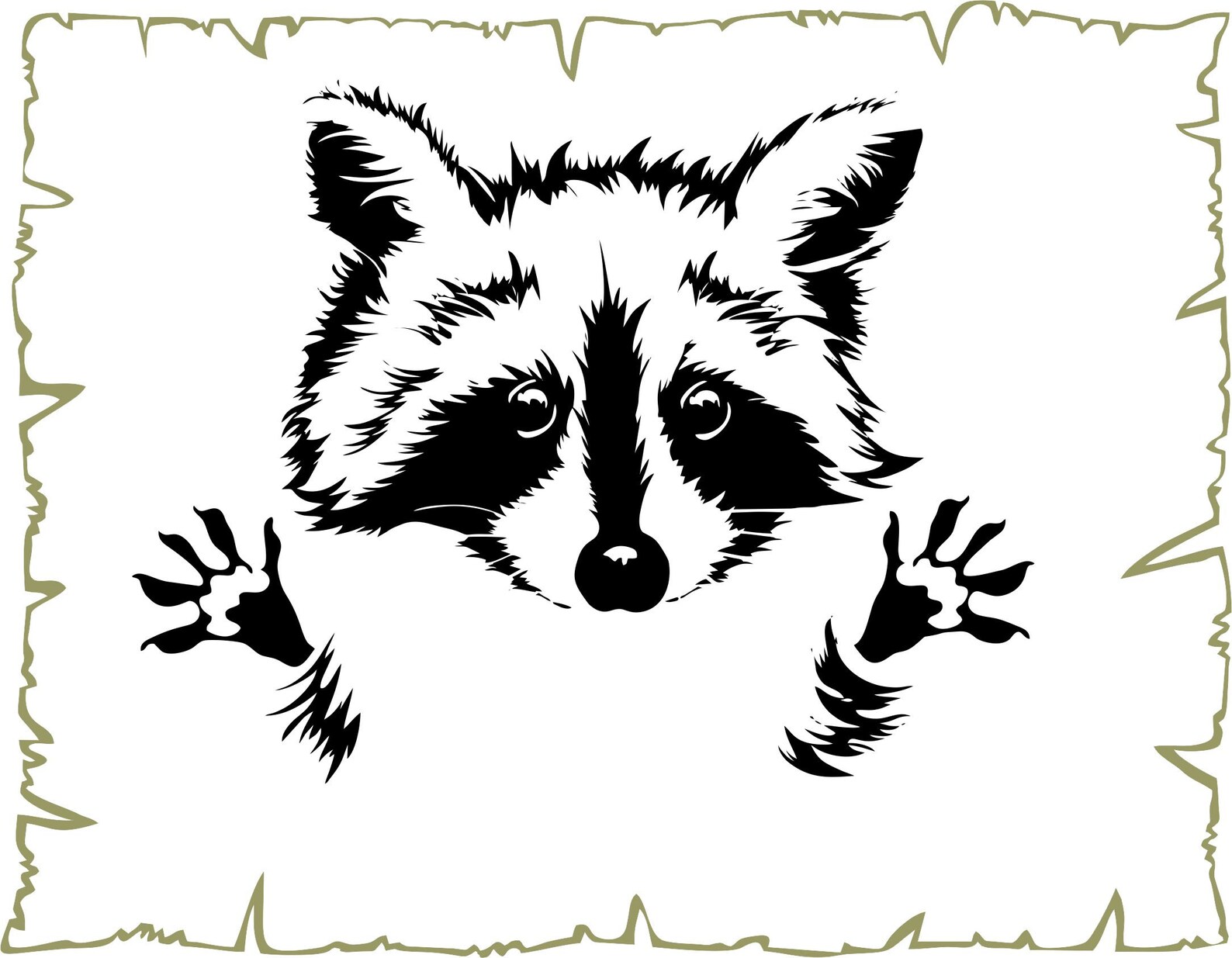 Mapache SVG, Vector mapache, Mapache clipart, svg animal, silueta ...